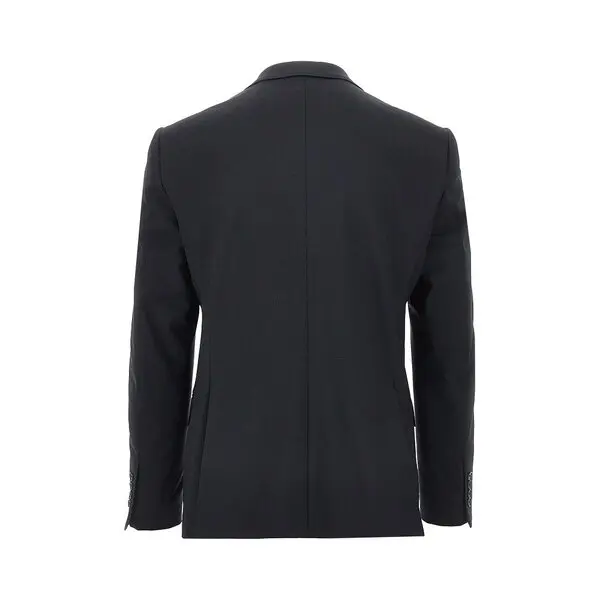 Emporio Armani Stretch Wool 'm Line' Tailored Suit - Black