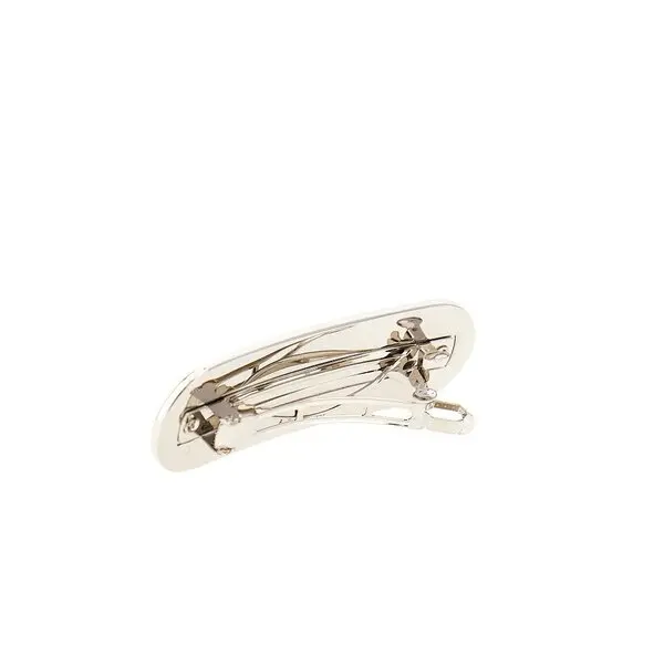 Prada Enameled Hair Clip With Logo