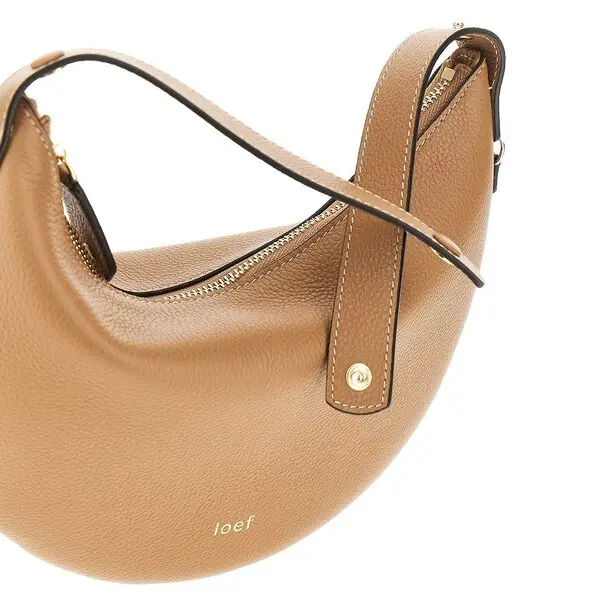 IOEF Lula Grained Leather Half-moon Bag