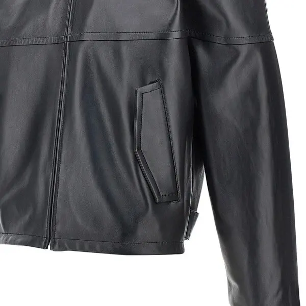 Bottega Veneta Nappa Leather Blouson Jacket - Black