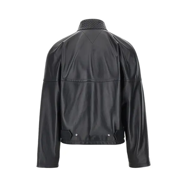 Bottega Veneta Nappa Leather Blouson Jacket - Black