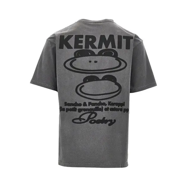 PUBLIC POSSESSION Cotton T-hirt With 'poetry' Print