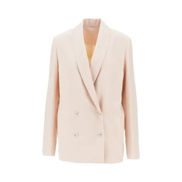 Loulou De Saison Minka Oversized Double-breasted Shawl Lapel Jacket