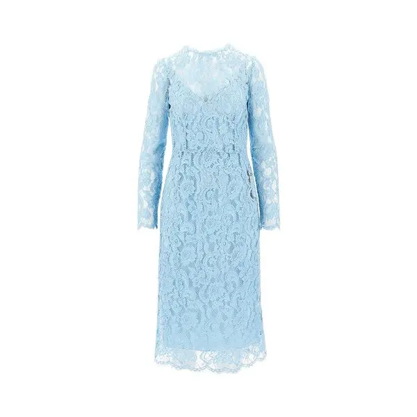 Dolce & Gabbana Floral Cordonetto Lace Midi Dress