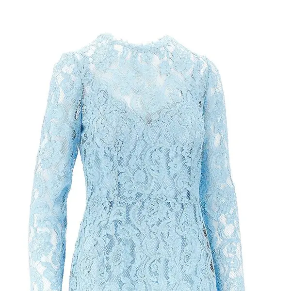 Dolce & Gabbana Floral Cordonetto Lace Midi Dress
