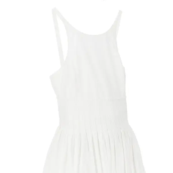 Emporio Armani Sleeveless Cotton Poplin Midi Dress
