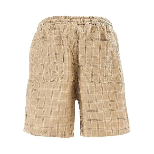 FORET Textured Organic Cotton Wide Leg Shorts