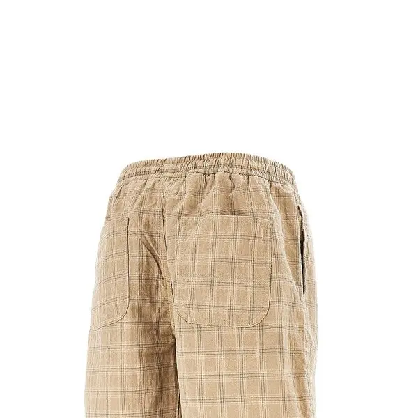 FORET Textured Organic Cotton Wide Leg Shorts