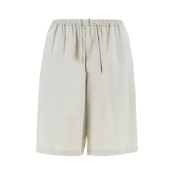 Emporio Armani Modal-blend Wide Leg Shorts - Beige