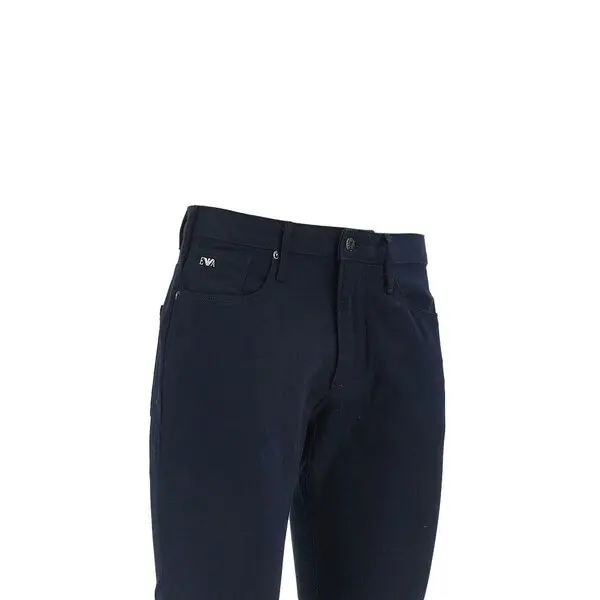 Emporio Armani Stretch Canvas J06 Slim Fit Pants - Blue
