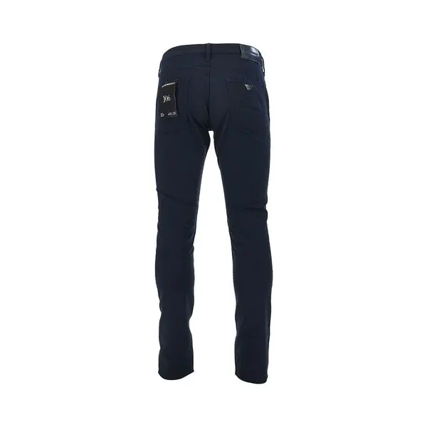 Emporio Armani Stretch Canvas J06 Slim Fit Pants - Blue