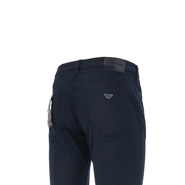 Emporio Armani Stretch Canvas J06 Slim Fit Pants - Blue