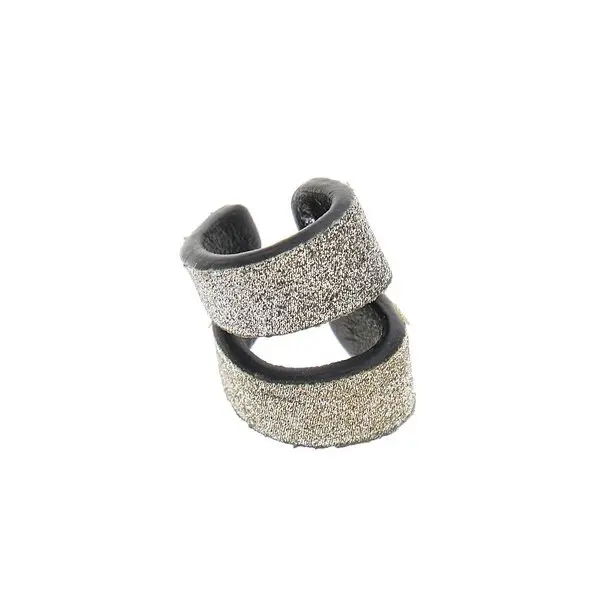 SO-LE STUDIO Duo Earcuff In Two-tone Lurex Leather