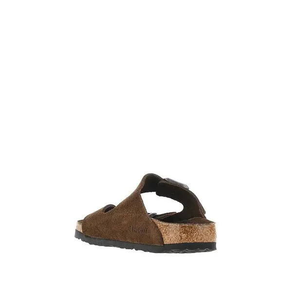 BIRKENSTOCK Arizona Suede Leather Sandals - Brown