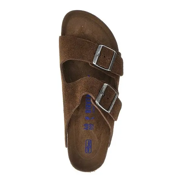 BIRKENSTOCK Arizona Suede Leather Sandals - Brown