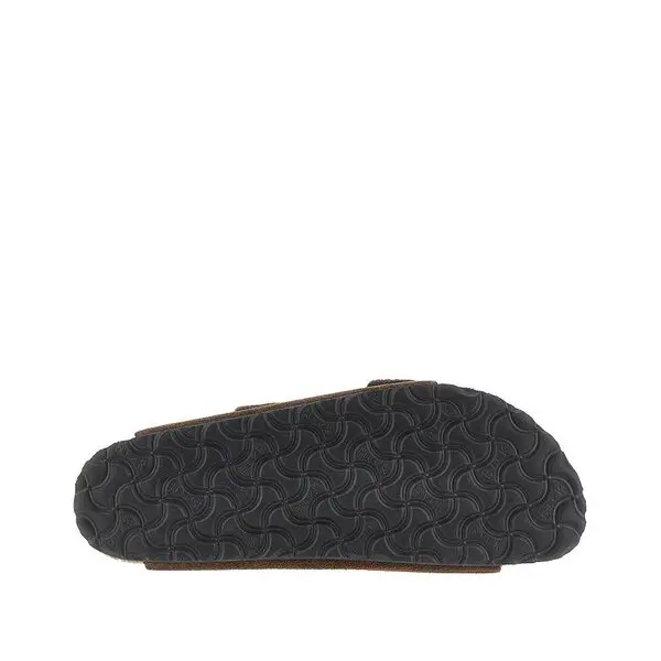 BIRKENSTOCK Arizona Suede Leather Sandals - Brown