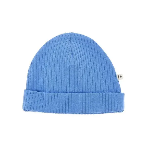 1 + IN THE FAMILY Stretch Cotton Jersey Beanie Hat - Blue