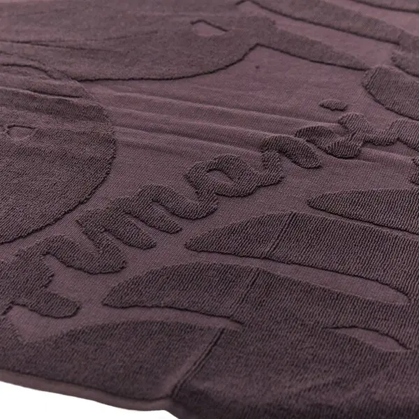 Emporio Armani Jacquard Foliage Motif Beach Towel