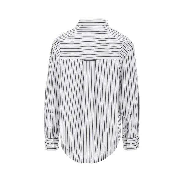 Ami Triped Poplin Looe Fit Hirt