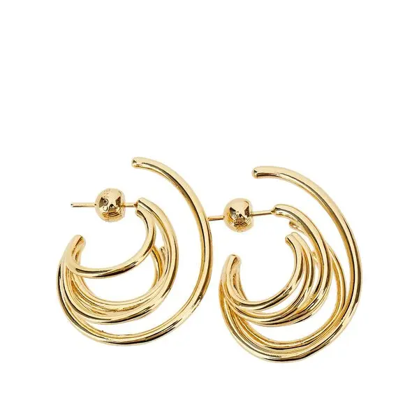PANCONESI Orbit Small -plated Brass Earrings - Gold