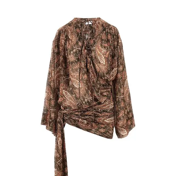 Andamane Paisley Georgette 'indira' Mini Dress