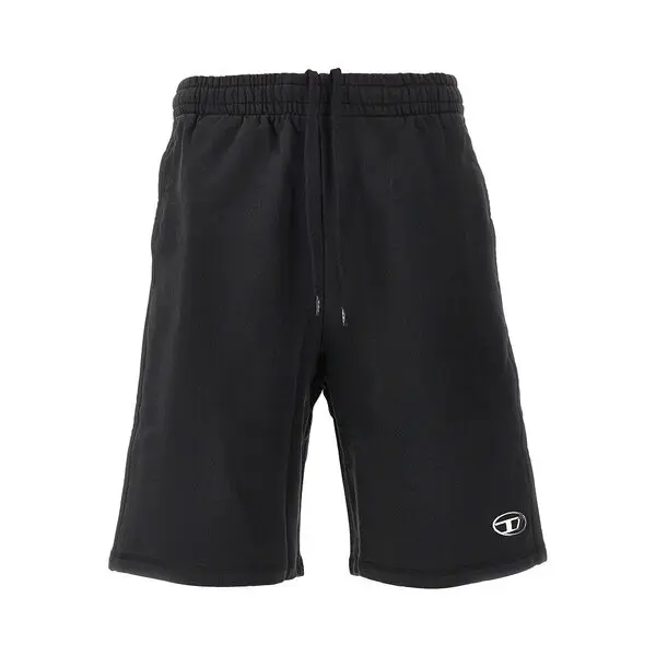DIESEL® P-marshy-od' French Terry Shorts - Black