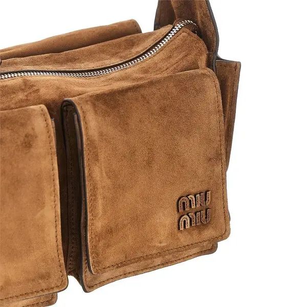 Miu Miu Suede Leather Utilitarian Bag
