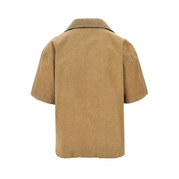 C.9.3 Suede-effect Fabric Shirt