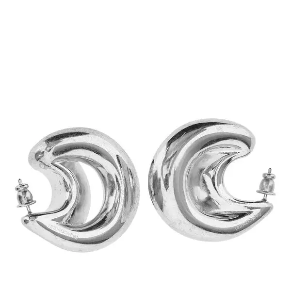 PANCONESI Double Blow Up Rhodium-plated Copper Earrings