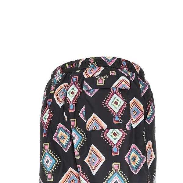MAUNA KEA Graphic Print Nylon Swimshorts - Black