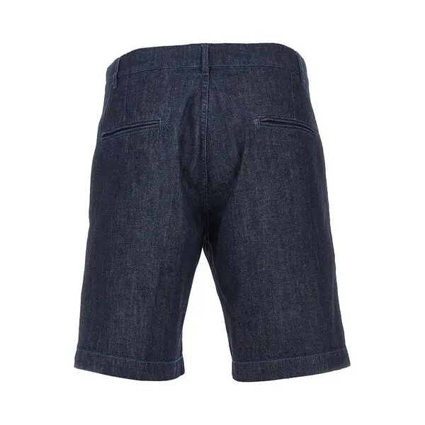 Aspesi Slim Fit Denim Shorts With Drawstring Waist