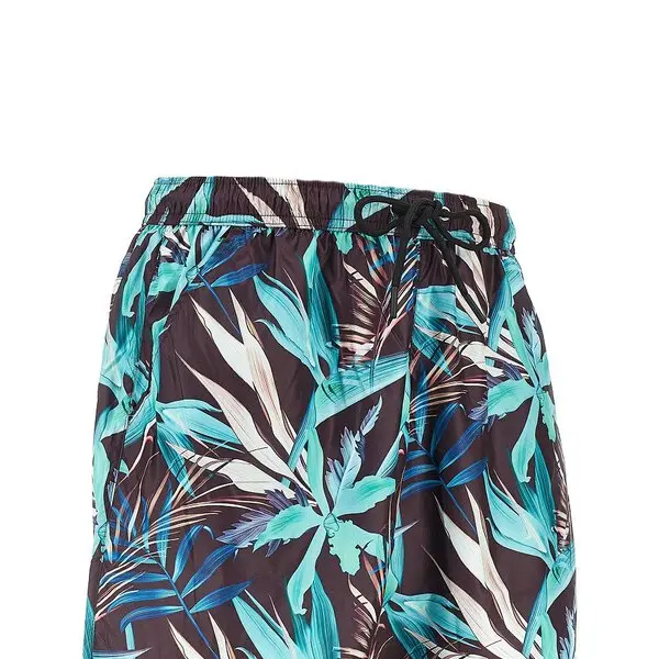 MAUNA KEA Nylon Foliage Print Swim Shorts