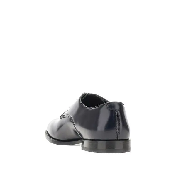 DOUCAL'S Brushed Leather Lace-up Shoes