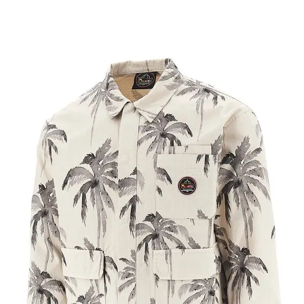 MAUNA KEA Palms Print Cotton Safari Jacket