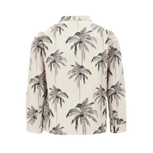 MAUNA KEA Palms Print Cotton Safari Jacket