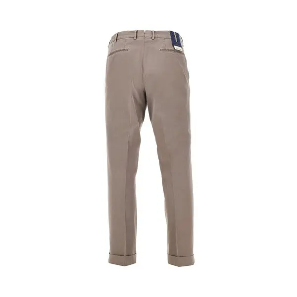 SANTANIELLO Tailored Stretch Twill Pants - Grey