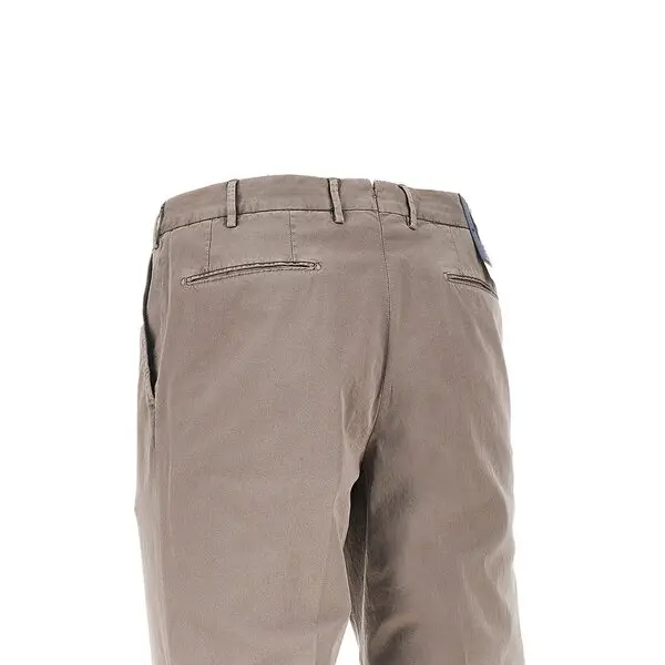 SANTANIELLO Tailored Stretch Twill Pants - Grey