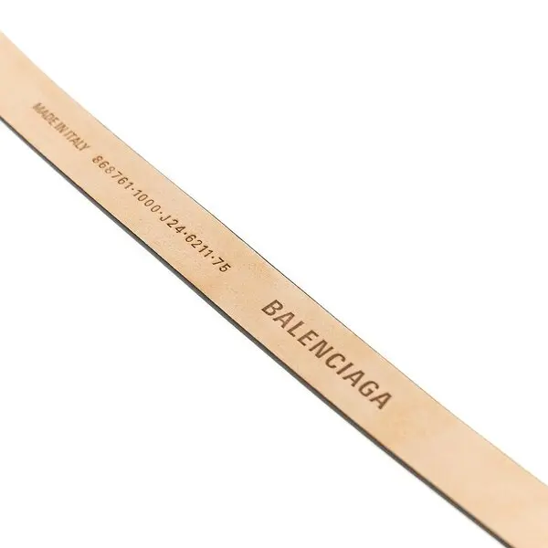 Balenciaga Bolero Bb Leather Belt - Black