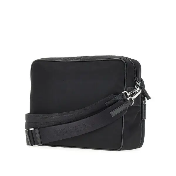 Prada Re-nylon And Saffiano Leather Bag - Black
