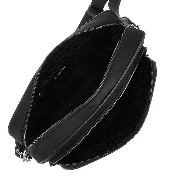 Prada Re-nylon And Saffiano Leather Bag - Black