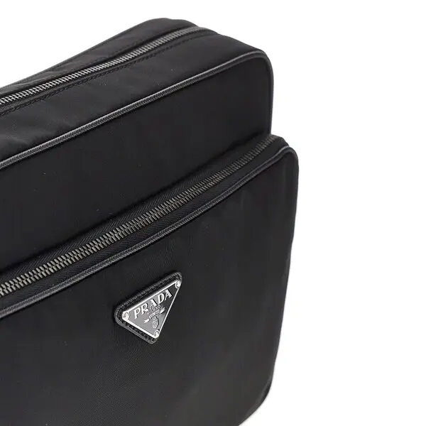 Prada Re-nylon And Saffiano Leather Bag - Black