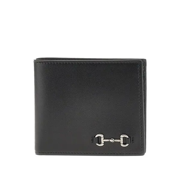 Gucci Leather Wallet With Horsebit Detail