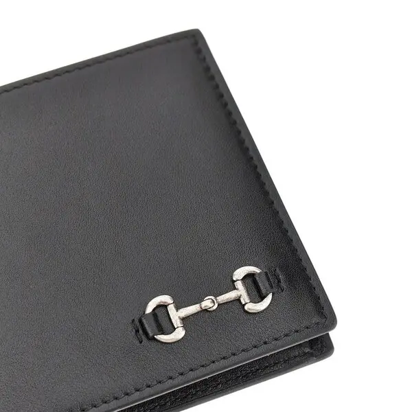 Gucci Leather Wallet With Horsebit Detail
