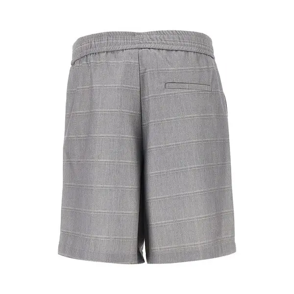 C.9.3 Cotton-blend Jacquard Check Bermuda Shorts