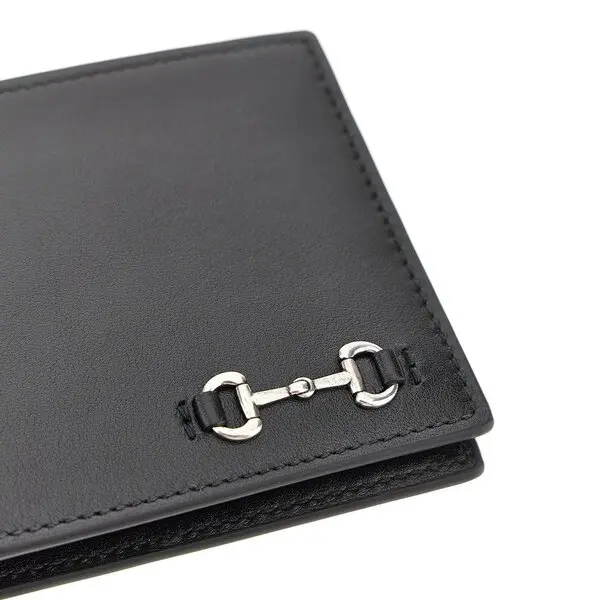 Gucci Leather Wallet With Horsebit Detail