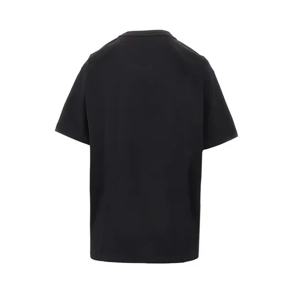 Burberry Cotton Jersey T-shirt With Check Pocket - Black