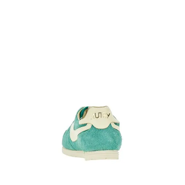 AUTRY Windspin Suede Leather Sneakers - Green