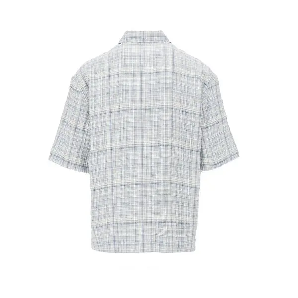 SUNFLOWER Ada' Shirt With Check Otif An - Blue