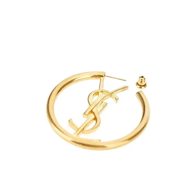 Saint Laurent Cassandre Hoop Earrings