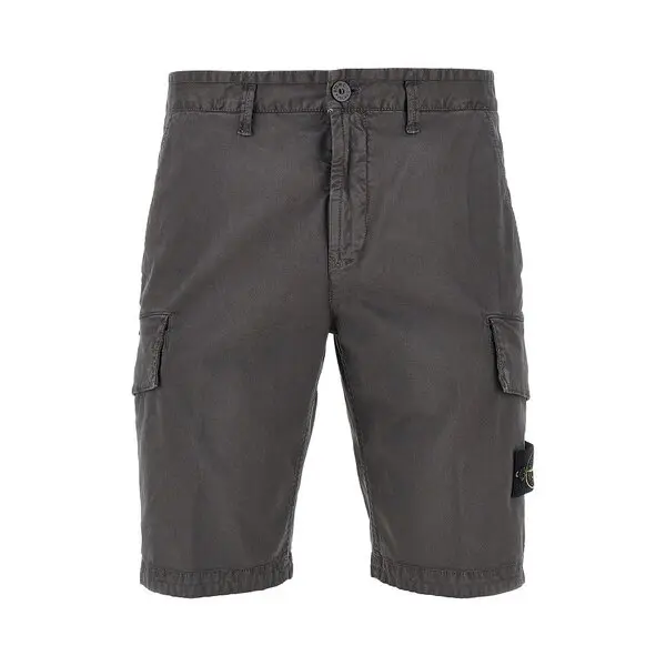 Stone Island Old Effect Broken Twill Cargo Shorts